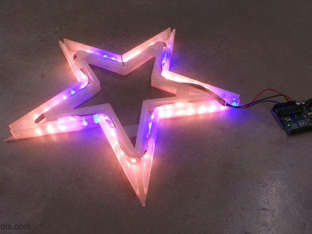 Vega - the Led-lit Christmas Star. STL File for 3D Printing - Digital ...