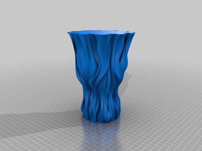 Fluid Vase. STL File for 3D Printing - Digital Download. - Etsy