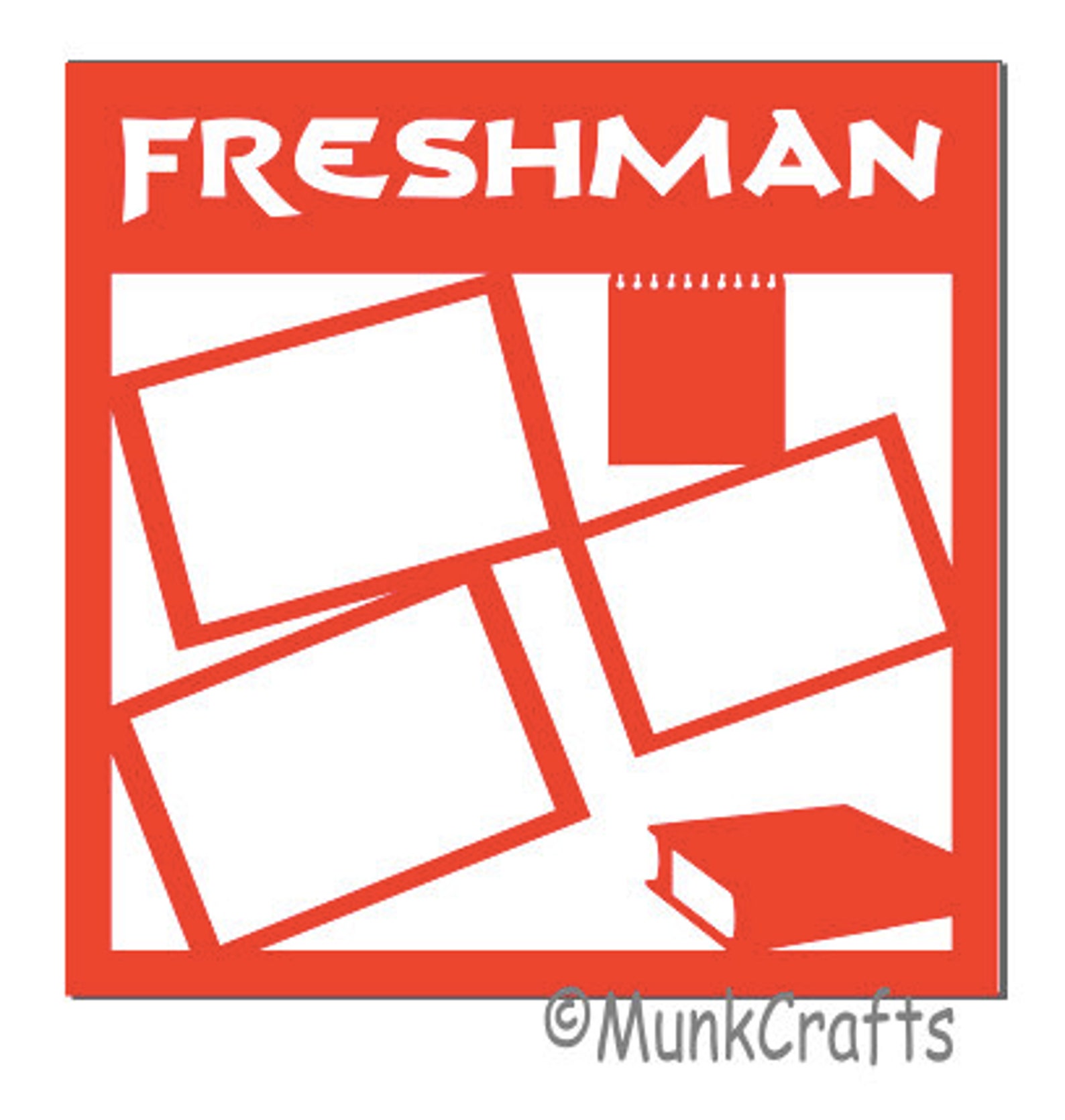 College Years Freshman/sophomore/junior/senior Scrapbook Overlay SVG ...