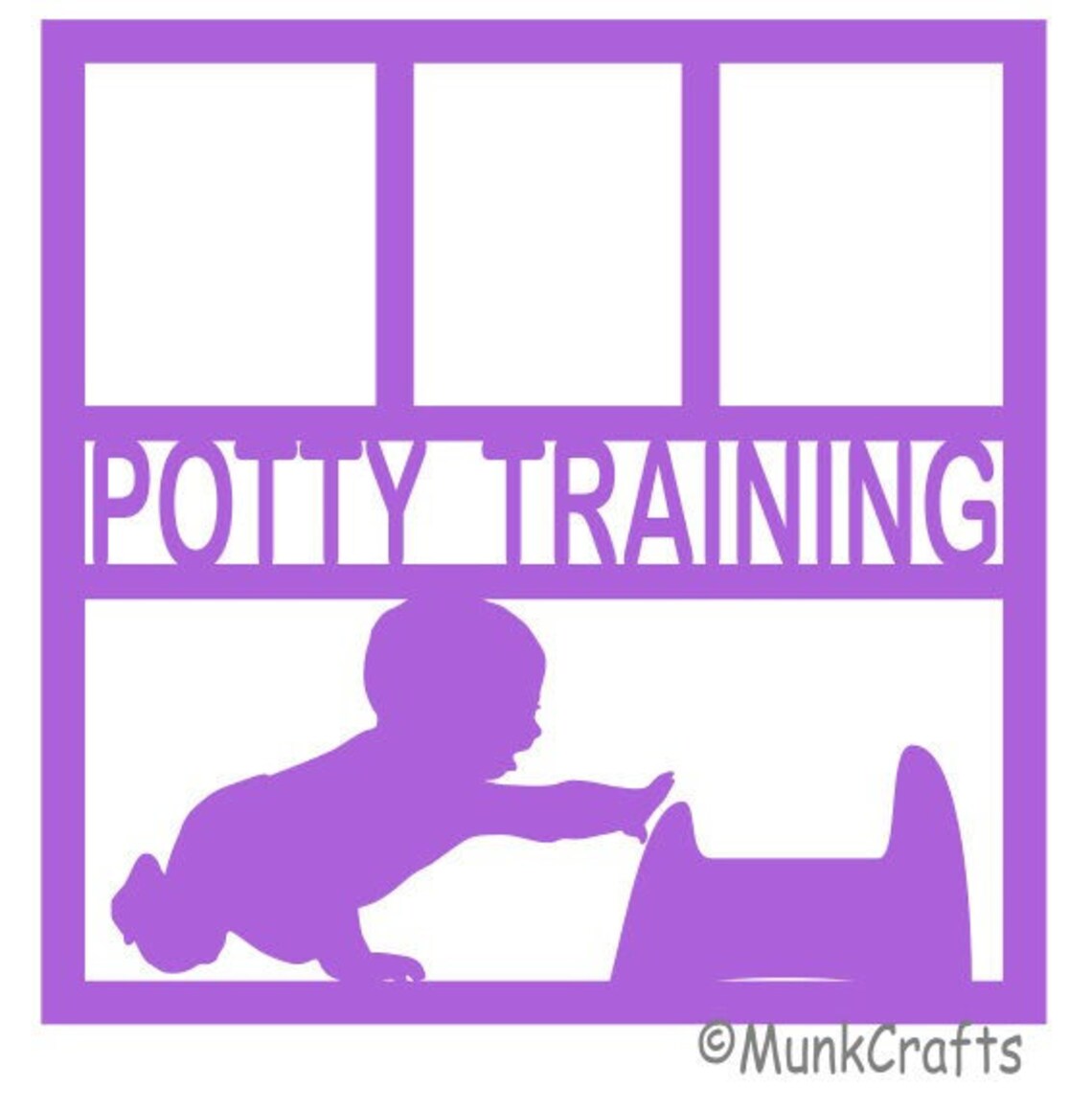 Baby Scrapbook Overlay/potty Training Layout Svg/scrapbook SVG Digital ...