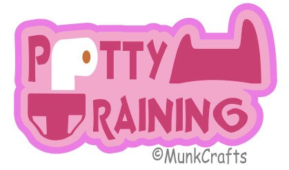 Baby Potty Training Scrapbook Title Svg/svg for Scrapbook/baby Potty ...