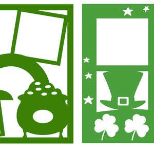 St. Patrick Day Scrapbook Overlay/st. Patrick Day Layout Svg/scrapbook ...