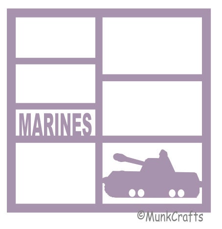 Military Layout Svg/military Scrapbook Svg File/army Svg/marines Svg ...