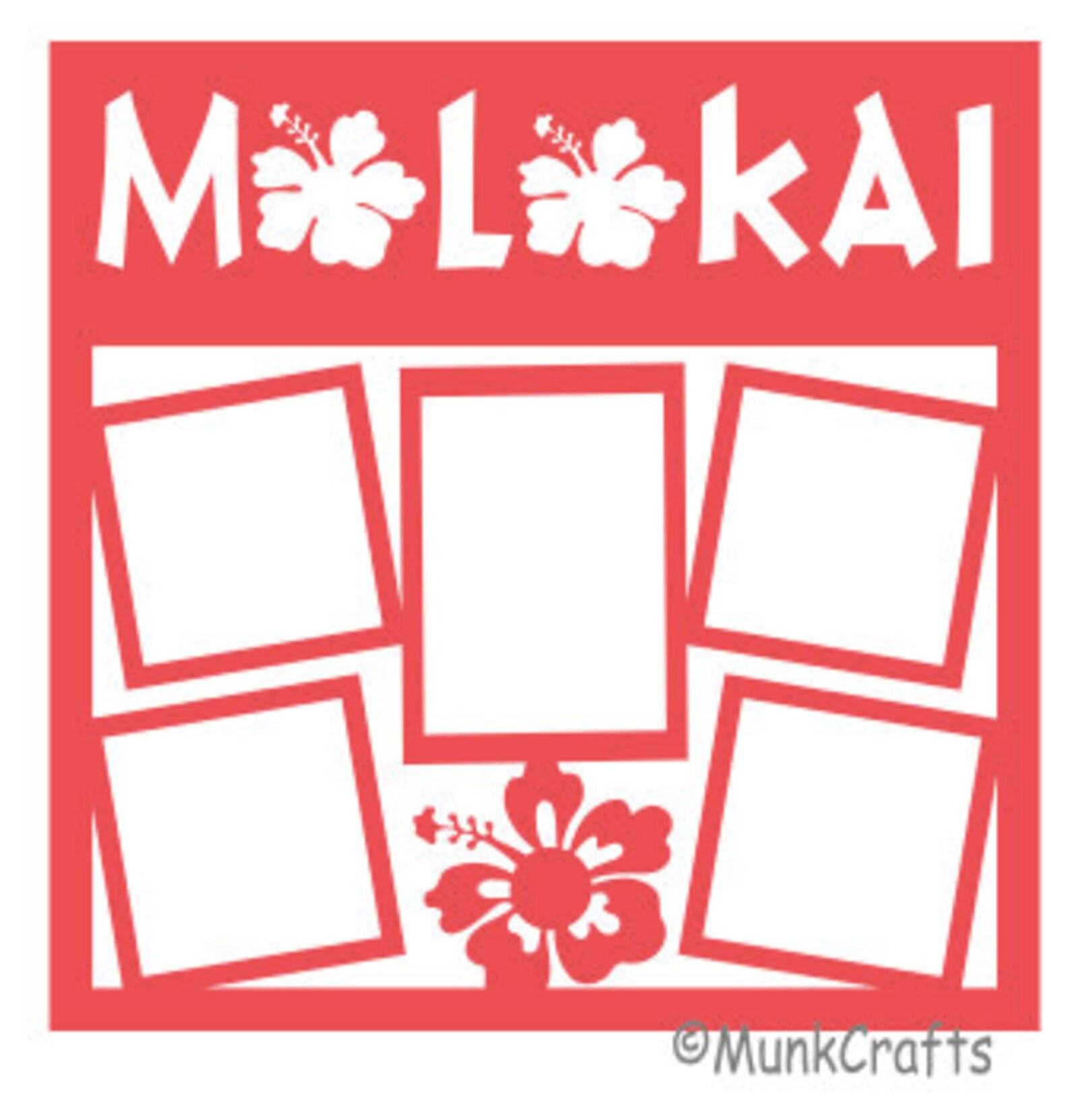 Hawaii Layout Svg/hawaii Svg Overlay/hawaii Svg/scrapbook Layout Svg ...