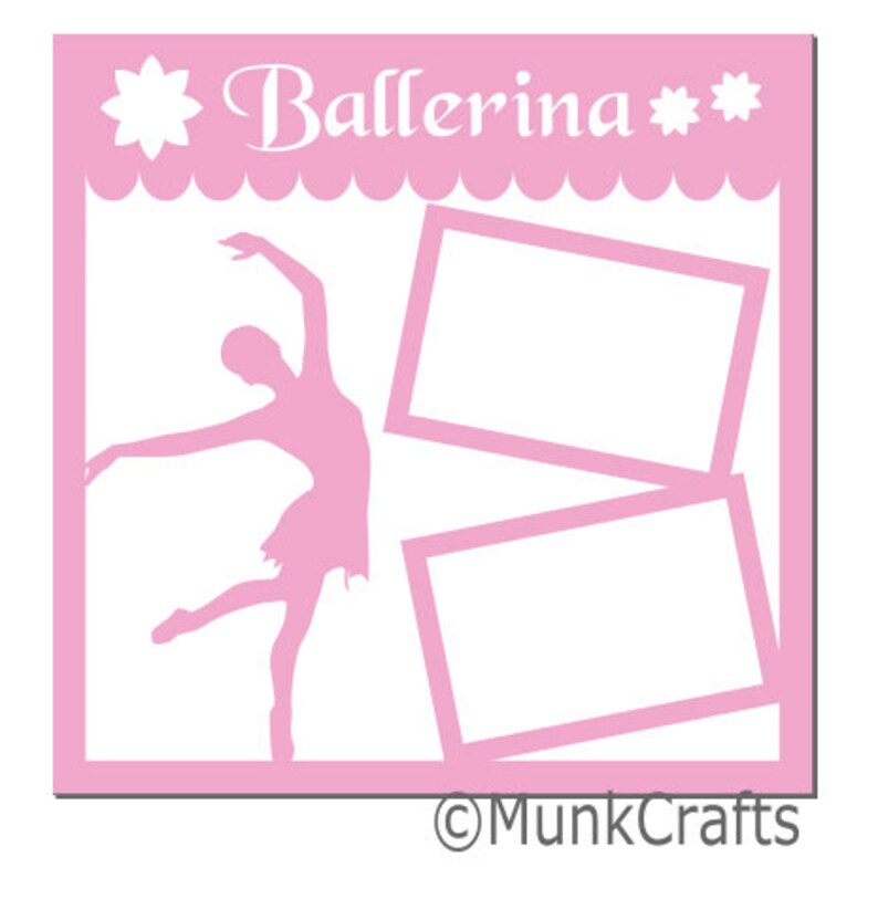 Ballerina Svg/ballerina Scrapbook Overlay SVG Files for Cricut for Kids ...