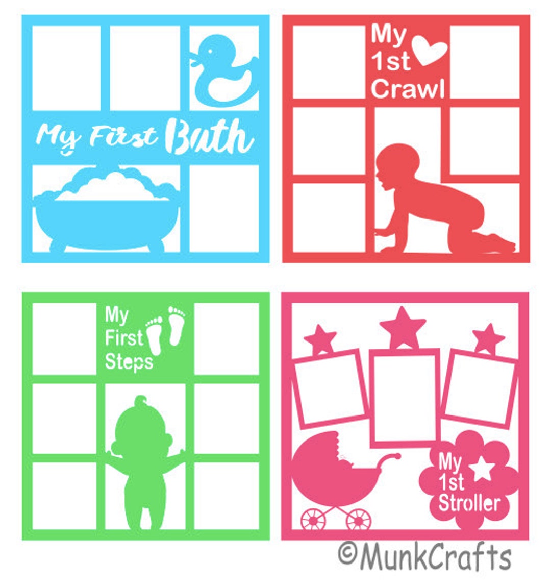 Baby's First Scrapbook/baby Boy/baby Girl/first Steps/first Crawl/first ...