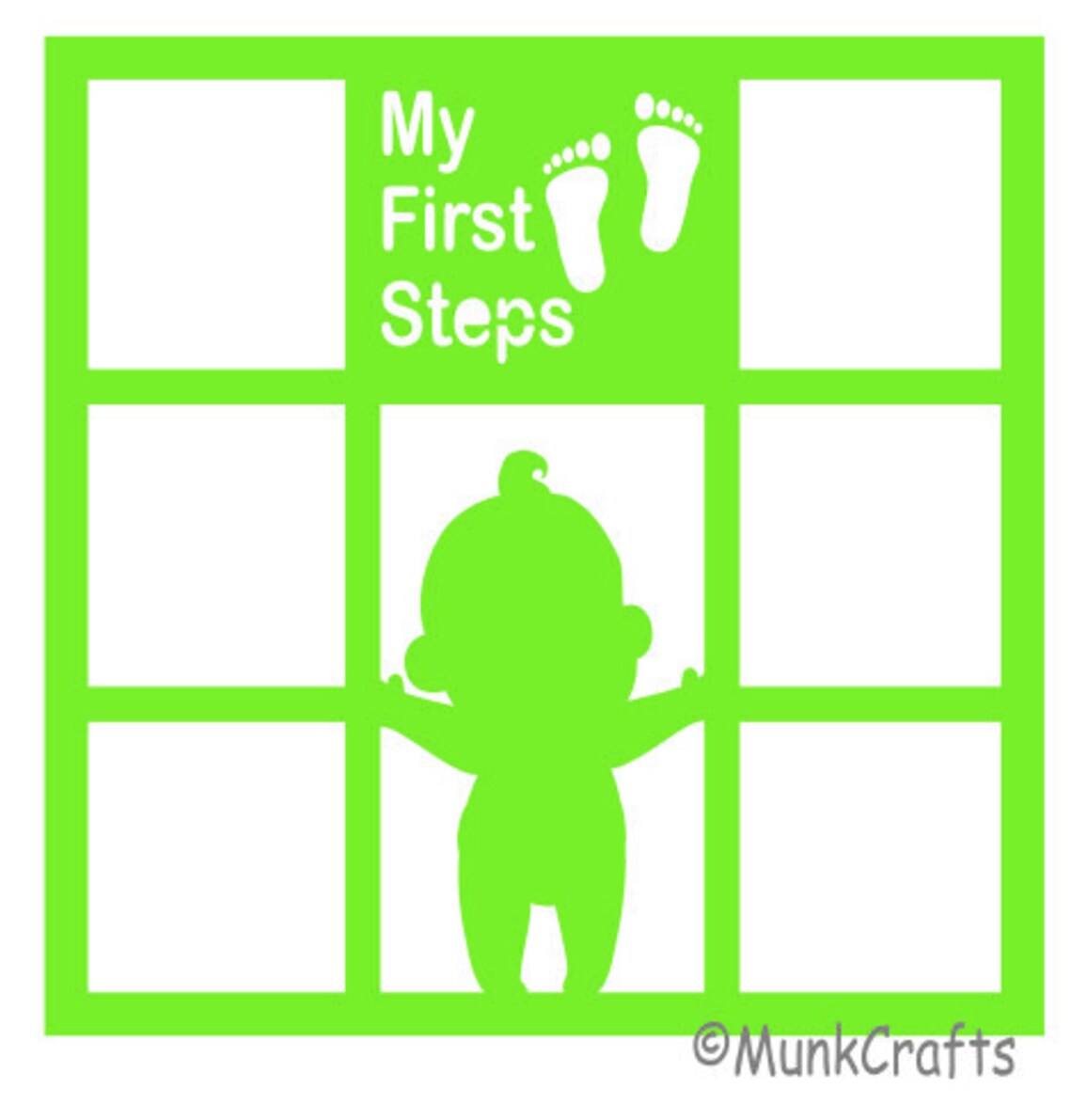 Baby's First Scrapbook/baby Boy/baby Girl/first Steps/first Crawl/first ...