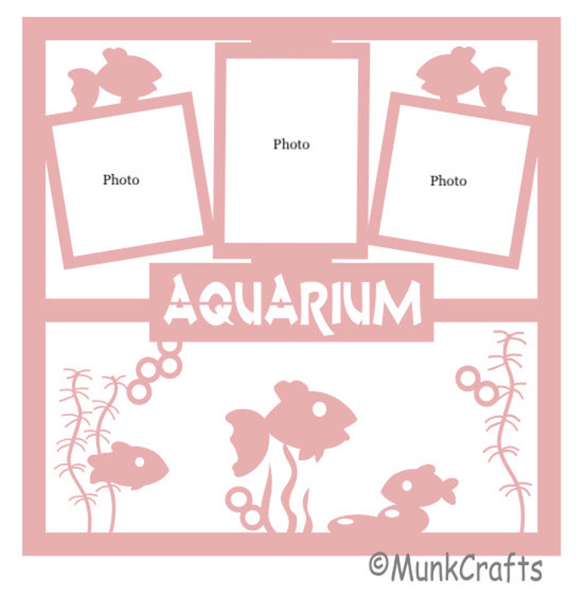 Fishing Layout Svg/fishing Scrapbook Overlay SVG File/fishing Scrapbook ...