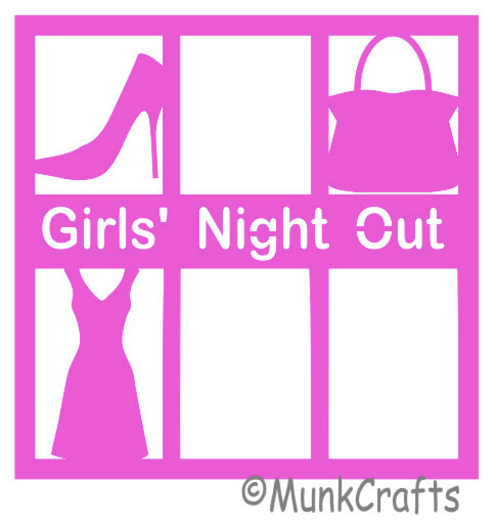 Girls Layout Svg/girls Scrapbook Overlay SVG Files/girls Scrapbook ...