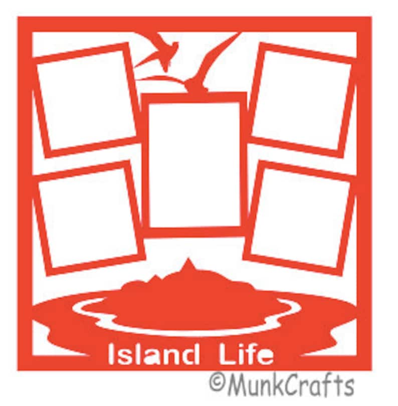 Bahamas Layout Svg/svg Files for Cricut/scrapbook Layout Svg/svg for ...