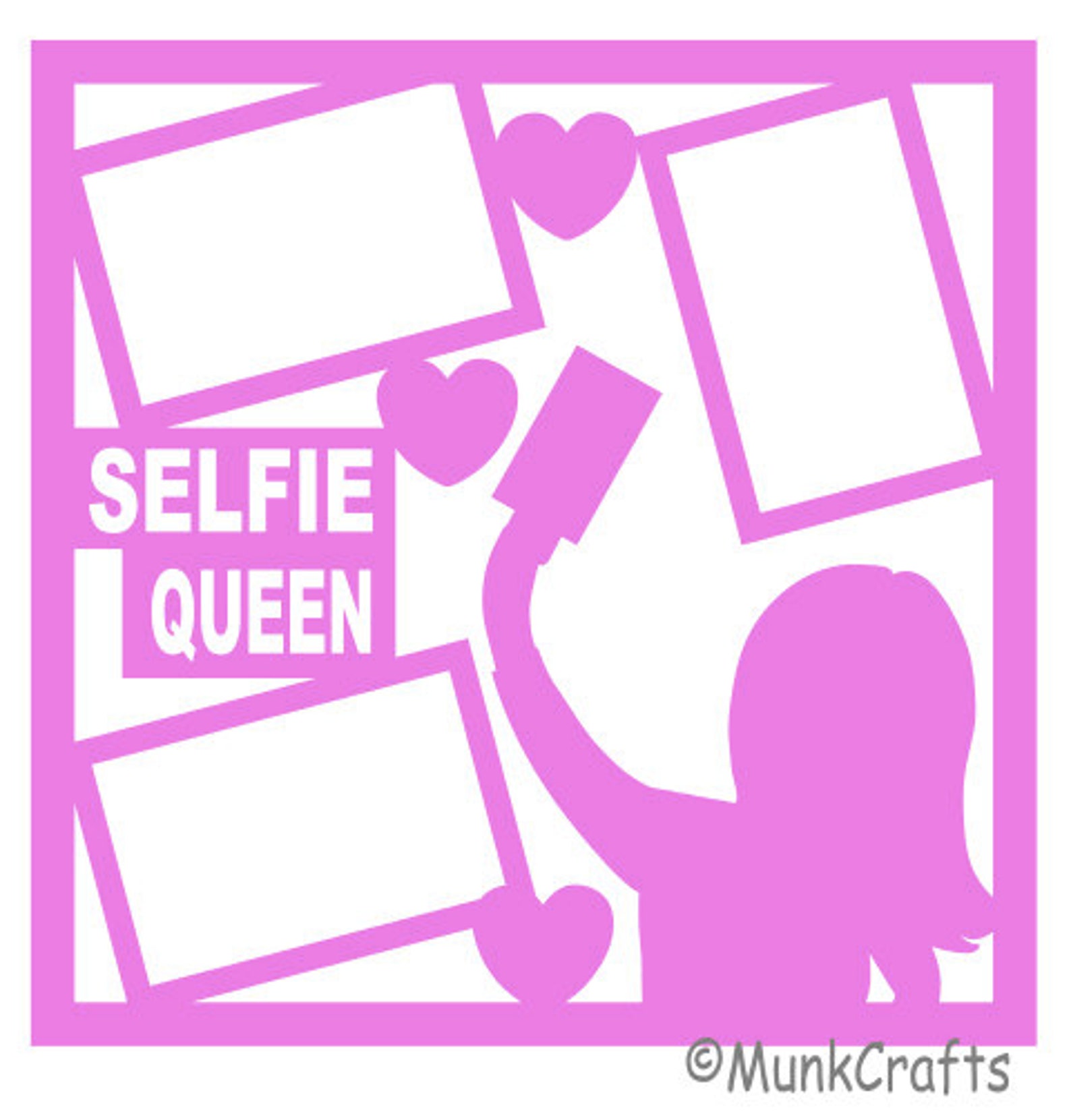 Selfie Layout Svg/selfie Scrapbook Overlay SVG Files/selfie | Etsy