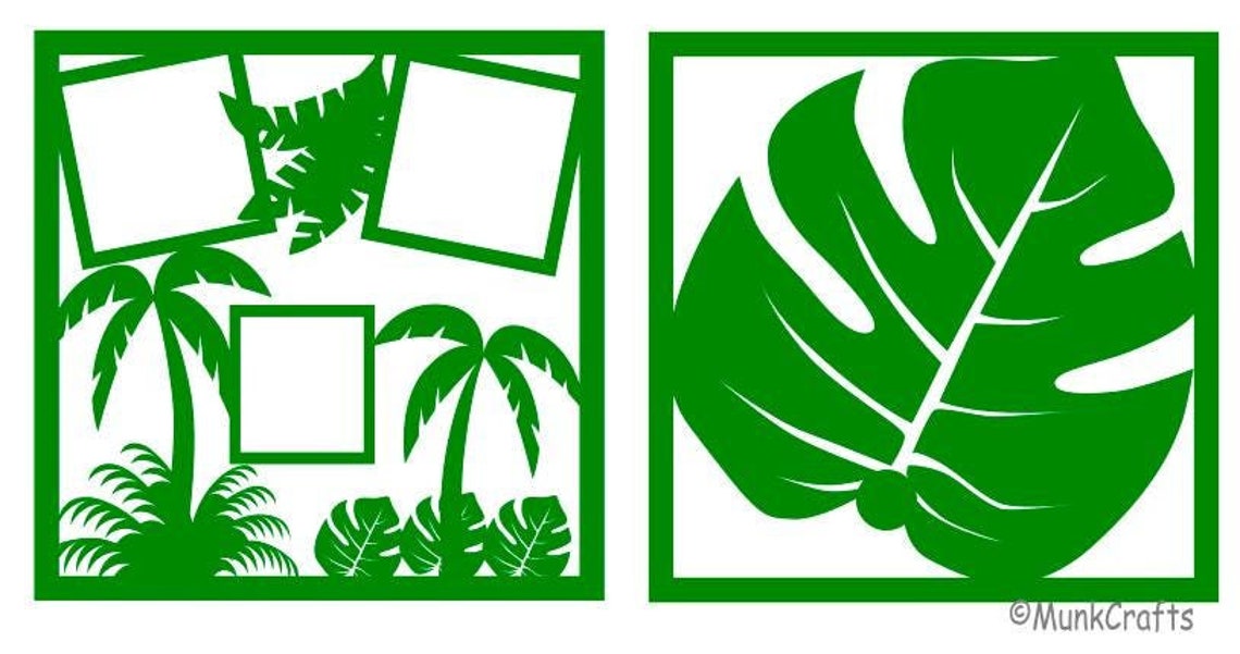 Rainforest Layout Svg/rainforest Scrapbook Overlay SVG File/rainforest ...