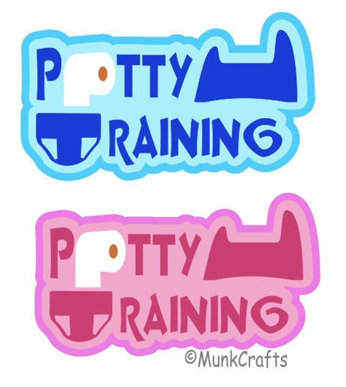 Baby Potty Training Scrapbook Title Svg/svg for Scrapbook/baby Potty ...