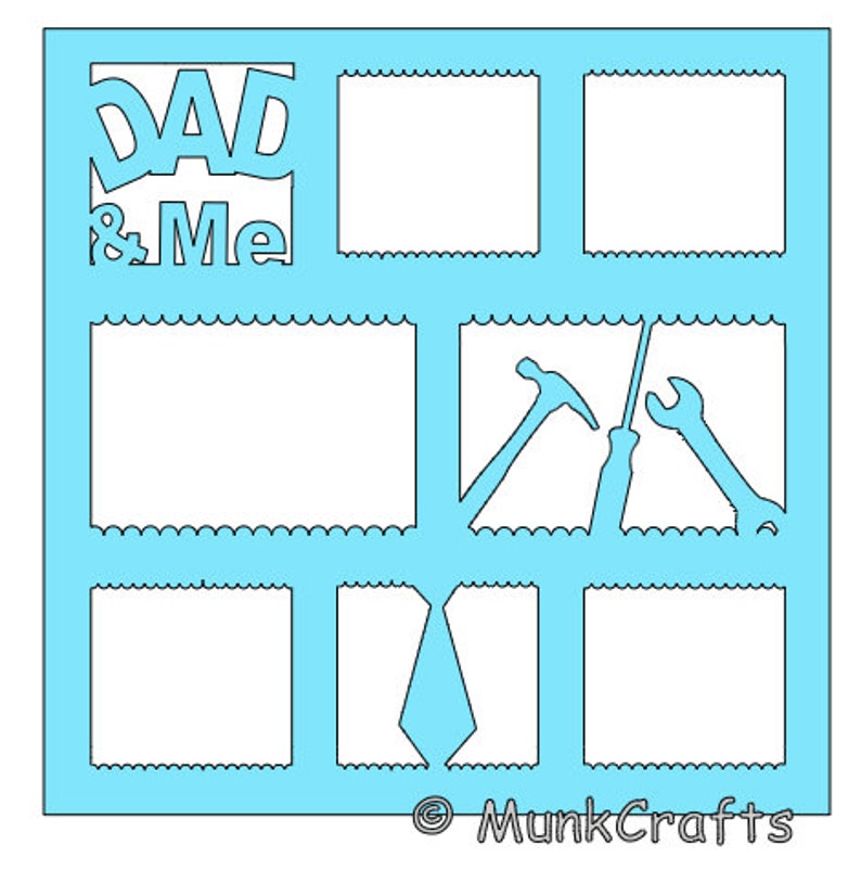 Daddy Layout Svg/daddy Scrapbook Overlay Svg File/father Layout Svg ...