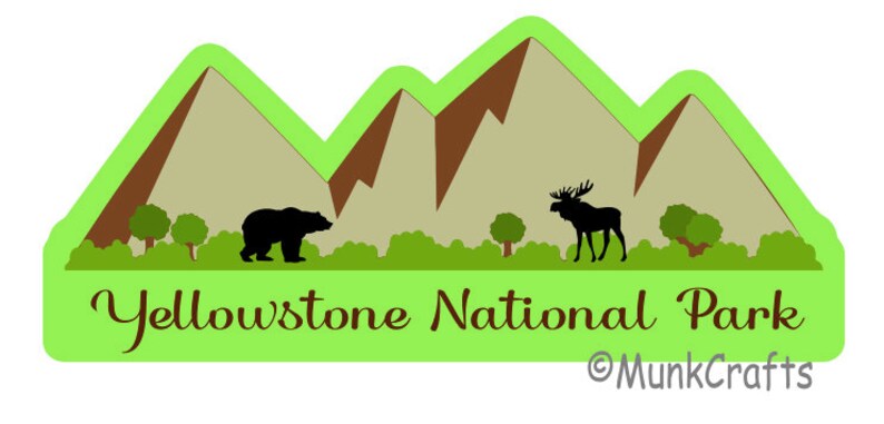 Yellowstone National Park Scrapbook Title/svg for Scrapbook/yellowstone ...