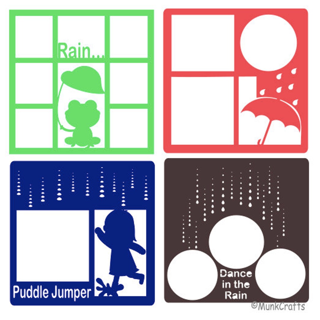 Kids Scrapbook Overlay/scrapbook Layout Svg/svg Digital File/svg for ...