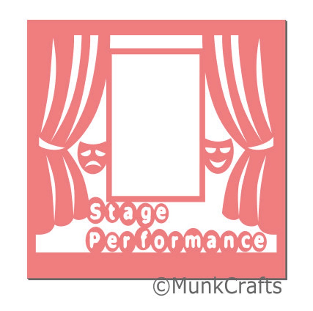 Stage Performance Svg/ Scrapbook Overlay SVG Files for Cricut for Kids ...