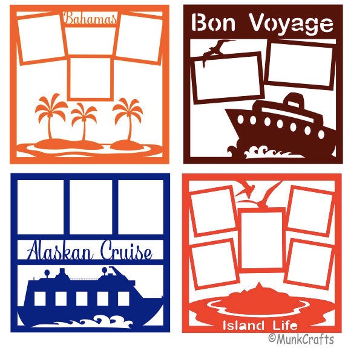 Bahamas Layout Svg/svg Files for Cricut/scrapbook Layout Svg/svg for ...