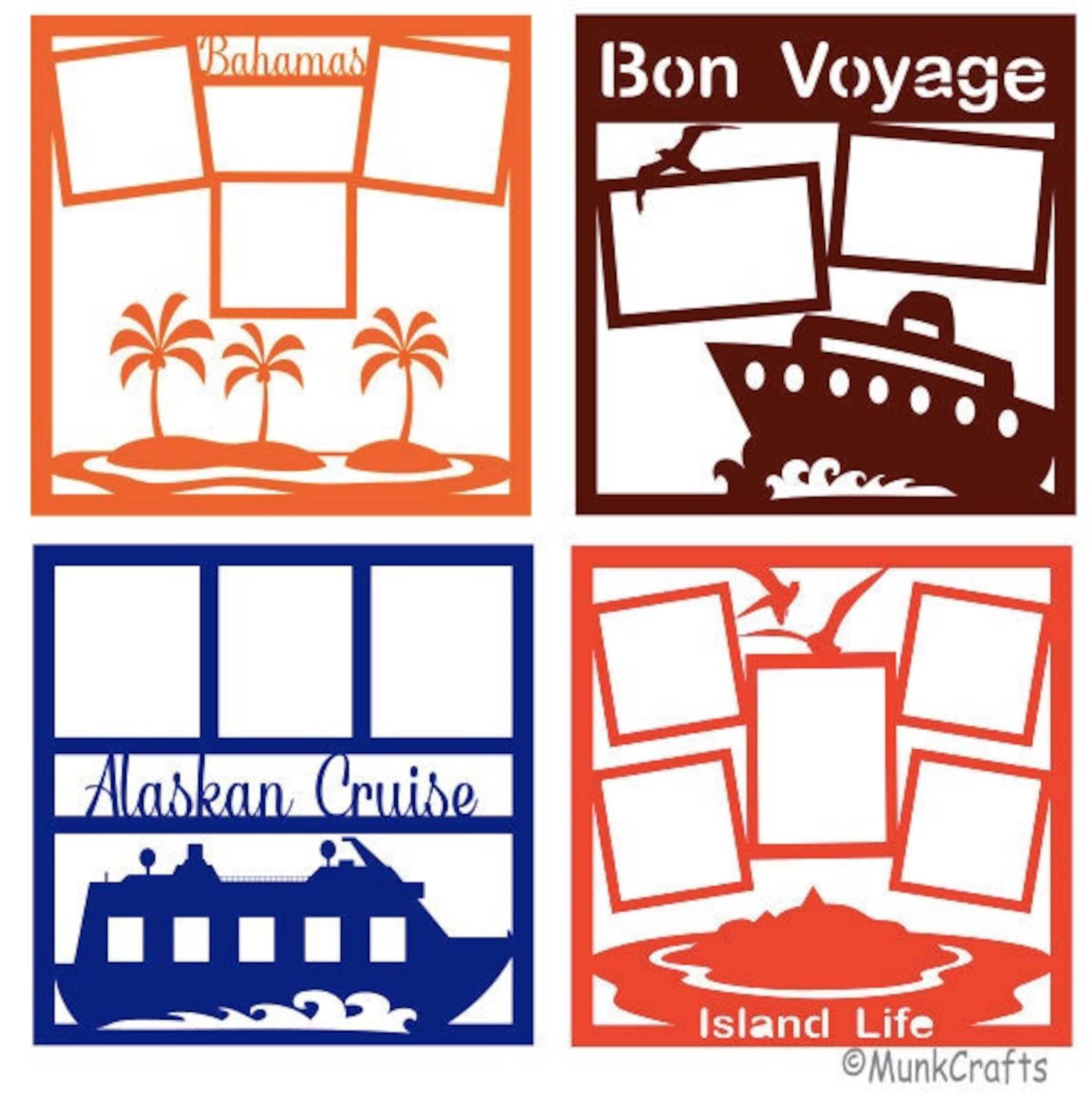 Bahamas Layout Svg/svg Files for Cricut/scrapbook Layout Svg/svg for ...