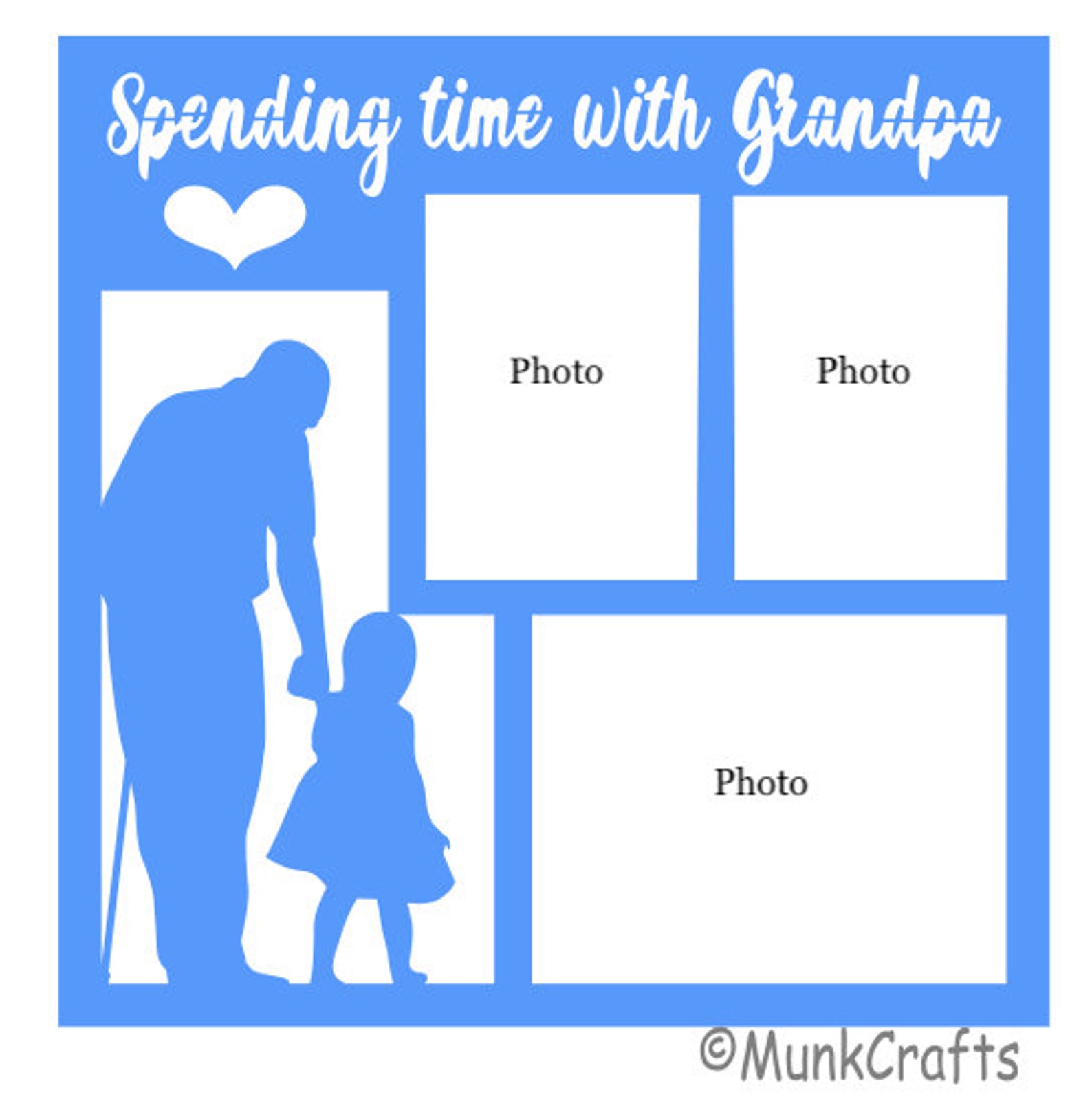 Grandma Grandpa Scrapbook Overlay SVG Files for Cricut for Kids/grand ...