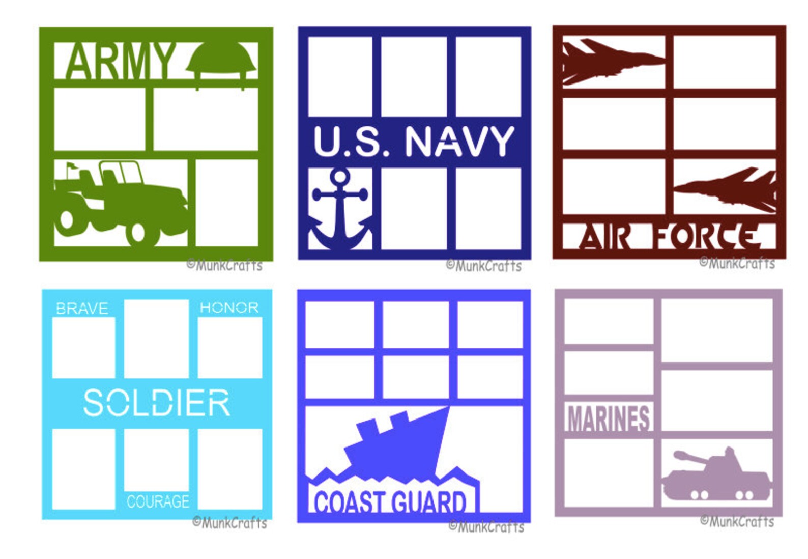 Military Layout Svg/military Scrapbook Svg File/army Svg/marines Svg ...