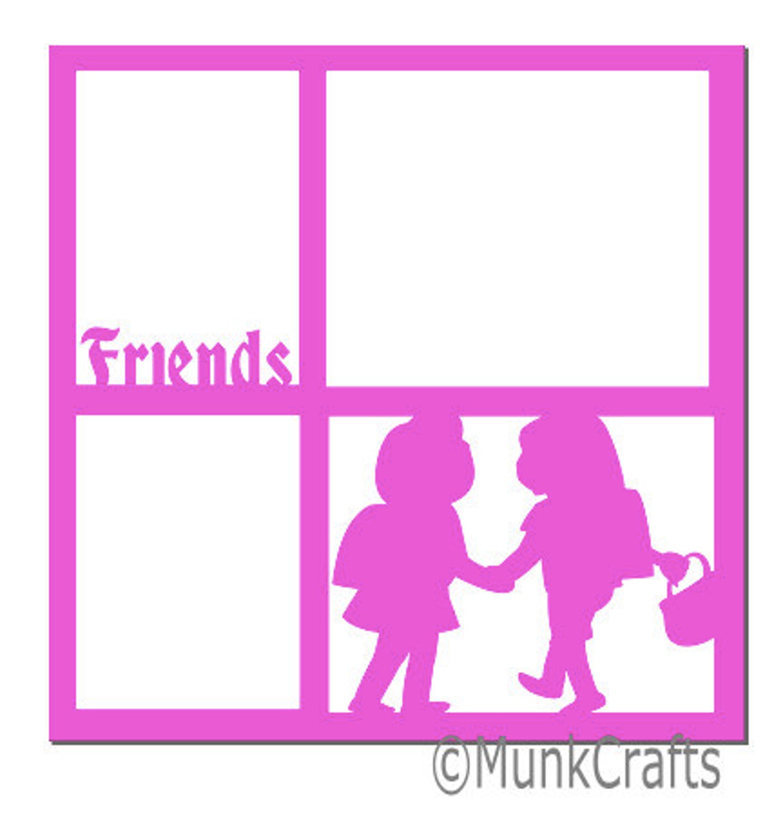 Friends Layout Svg/friends Scrapbook Overlay SVG Files/friends ...