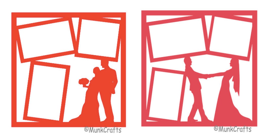 Wedding Layout Svg/wedding Scrapbook Overlay Svg Files/wedding ...