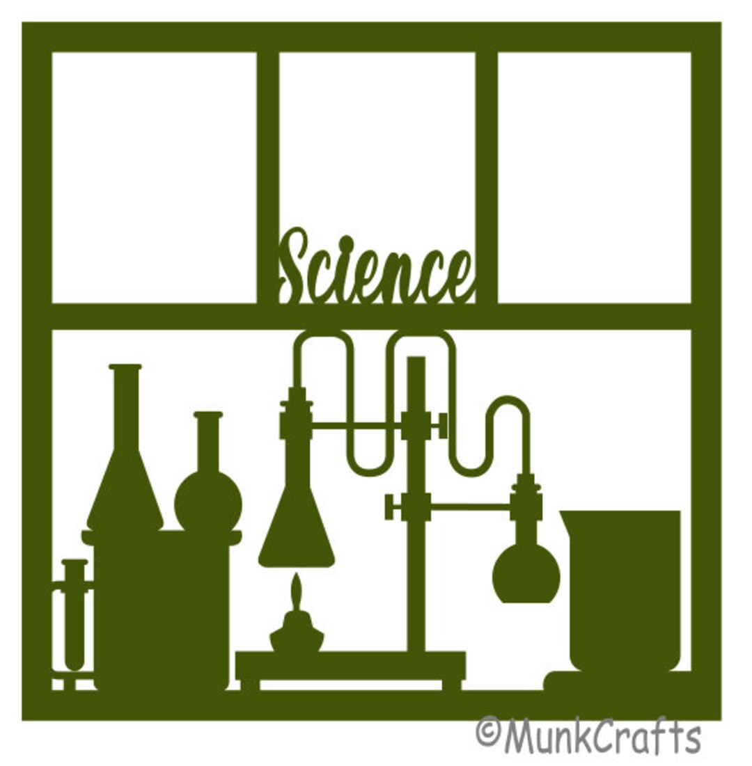Science Scrapbook Overlay SVG Digital Files for Cricut, Science Svg ...