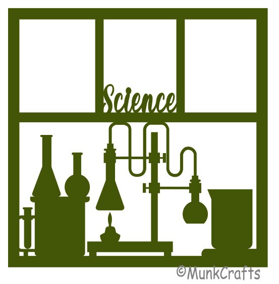 Science Scrapbook Overlay SVG Digital Files for Cricut, Science Svg ...