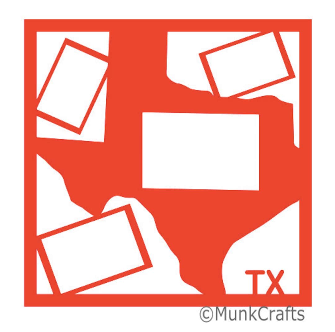 Texas Scrapbook Overlay SVG Files for Cricut for Kids Children Family ...