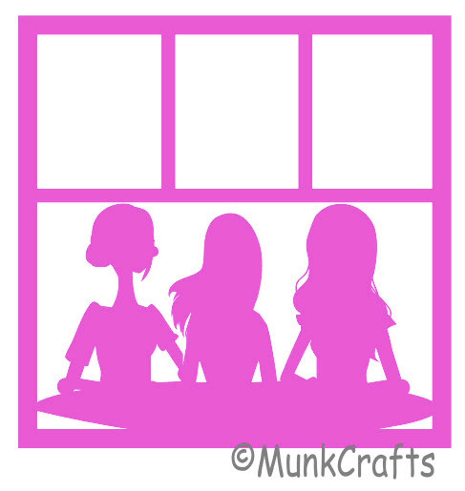 Girls Layout Svg/girls Scrapbook Overlay SVG Files/girls Scrapbook ...