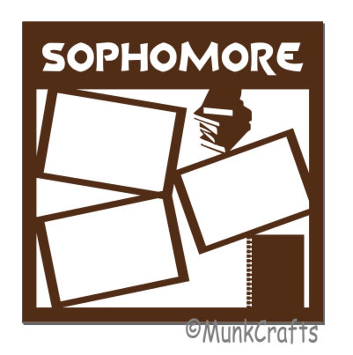 College Years Freshman/sophomore/junior/senior Scrapbook Overlay SVG ...