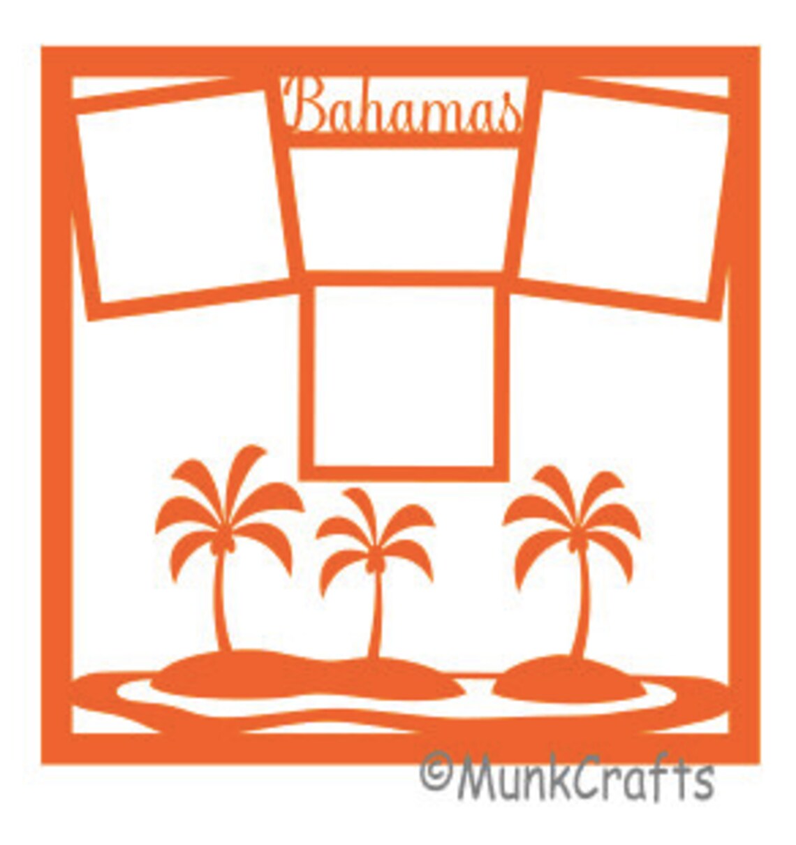 Bahamas Layout Svg/svg Files for Cricut/scrapbook Layout Svg/svg for ...