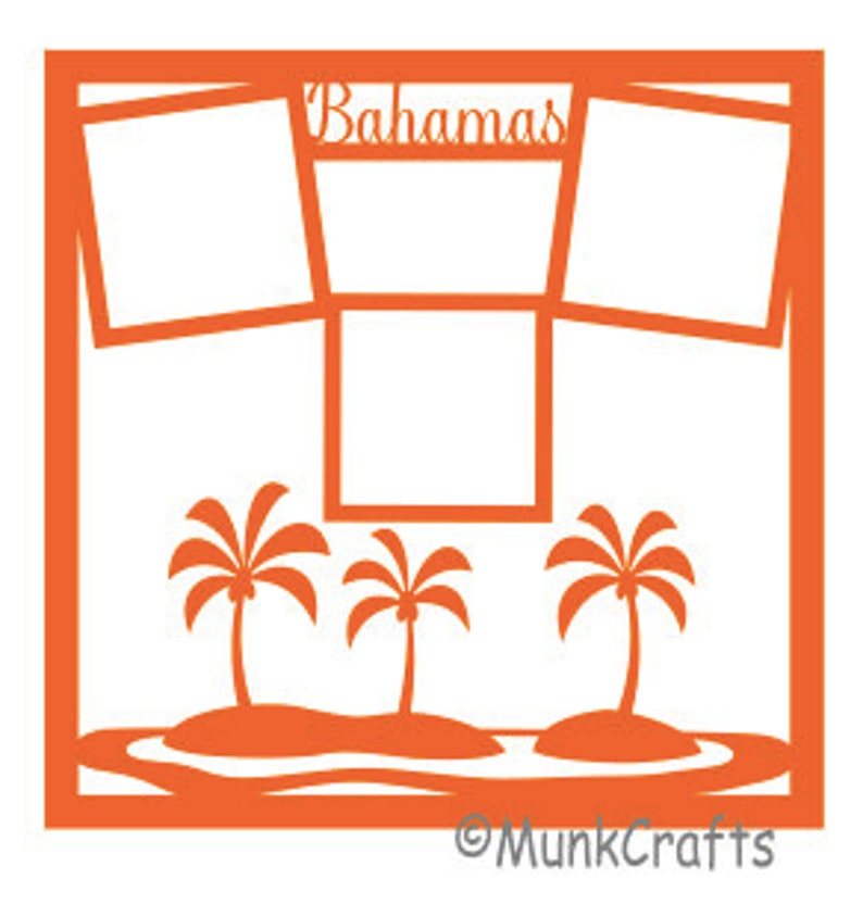 Bahamas Layout Svg/svg Files for Cricut/scrapbook Layout Svg/svg for ...