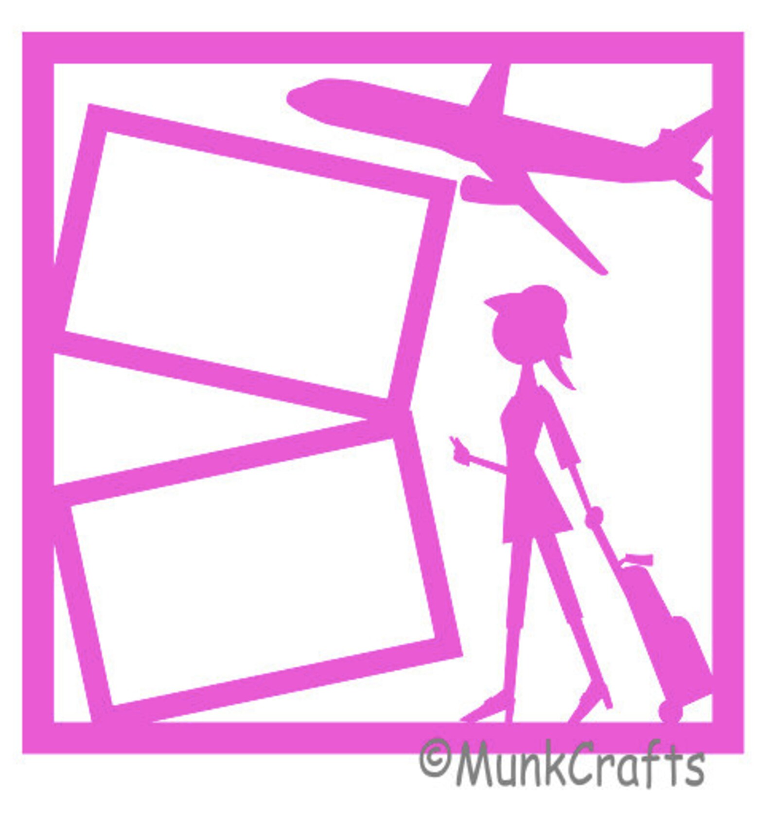 Girls Layout Svg/girls Scrapbook Overlay SVG Files/girls Scrapbook ...