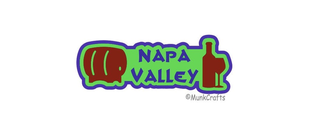 Napa Valley Scrapbook Title Svg/wine Tasting Title Svg/svg Digital File ...