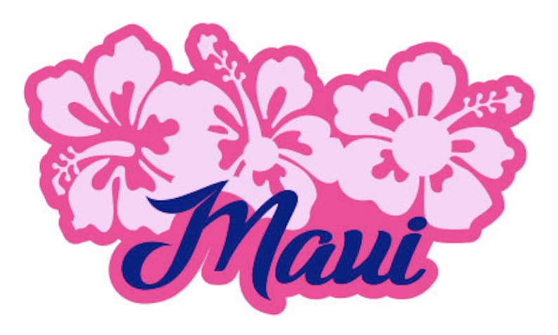 Maui Scrapbook Title SVG File for Cricut,maui Svg,maui Scrapbook Layout ...