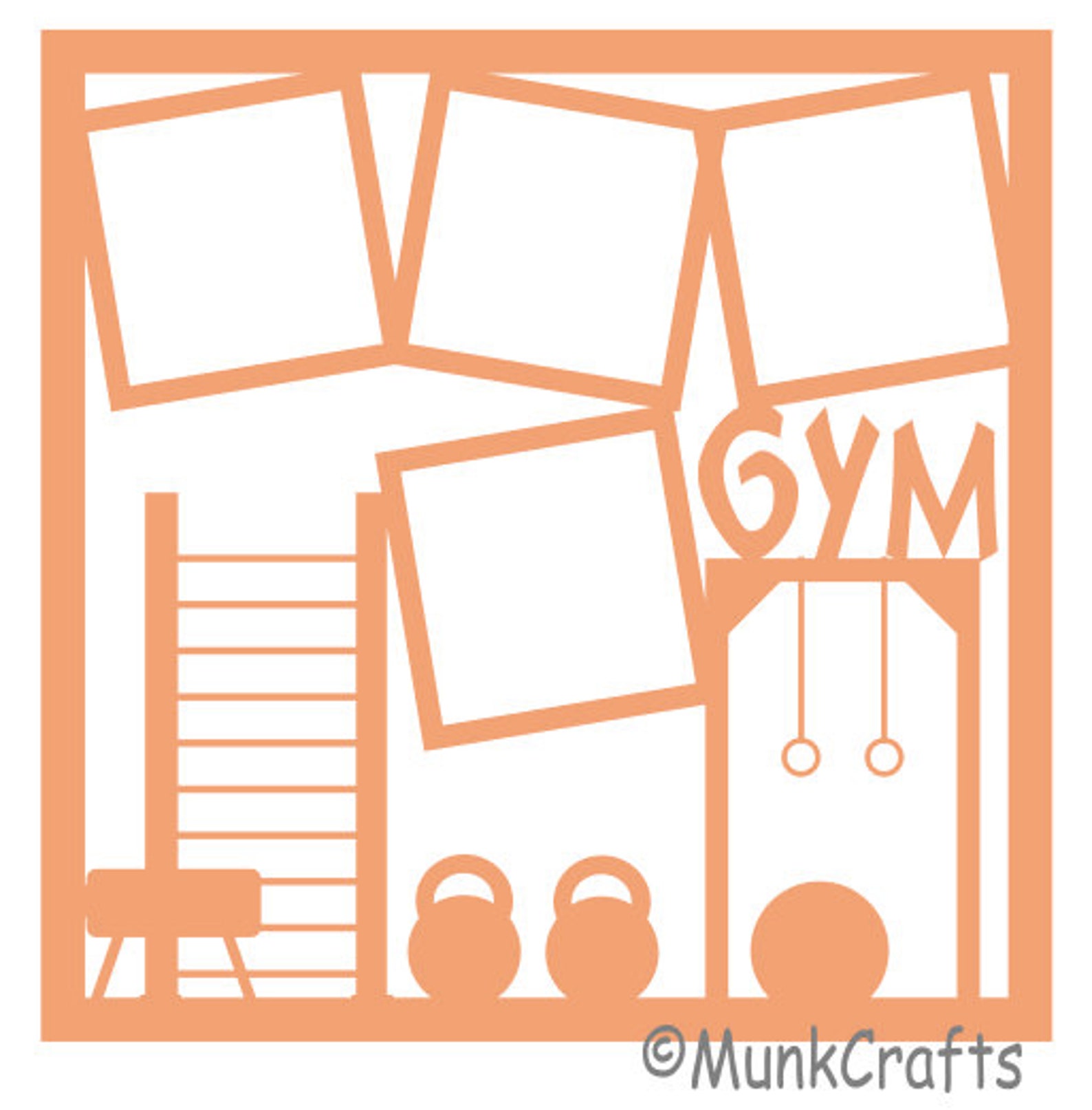 Gym Layout Svg/gym Scrapbook Overlay Svg Files/gym Svg/gym Overlay Svg ...