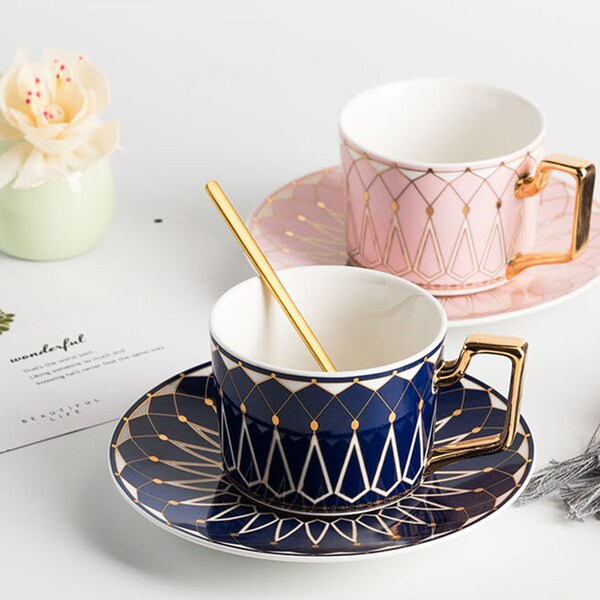 Tea Cup and Saucer - Etsy