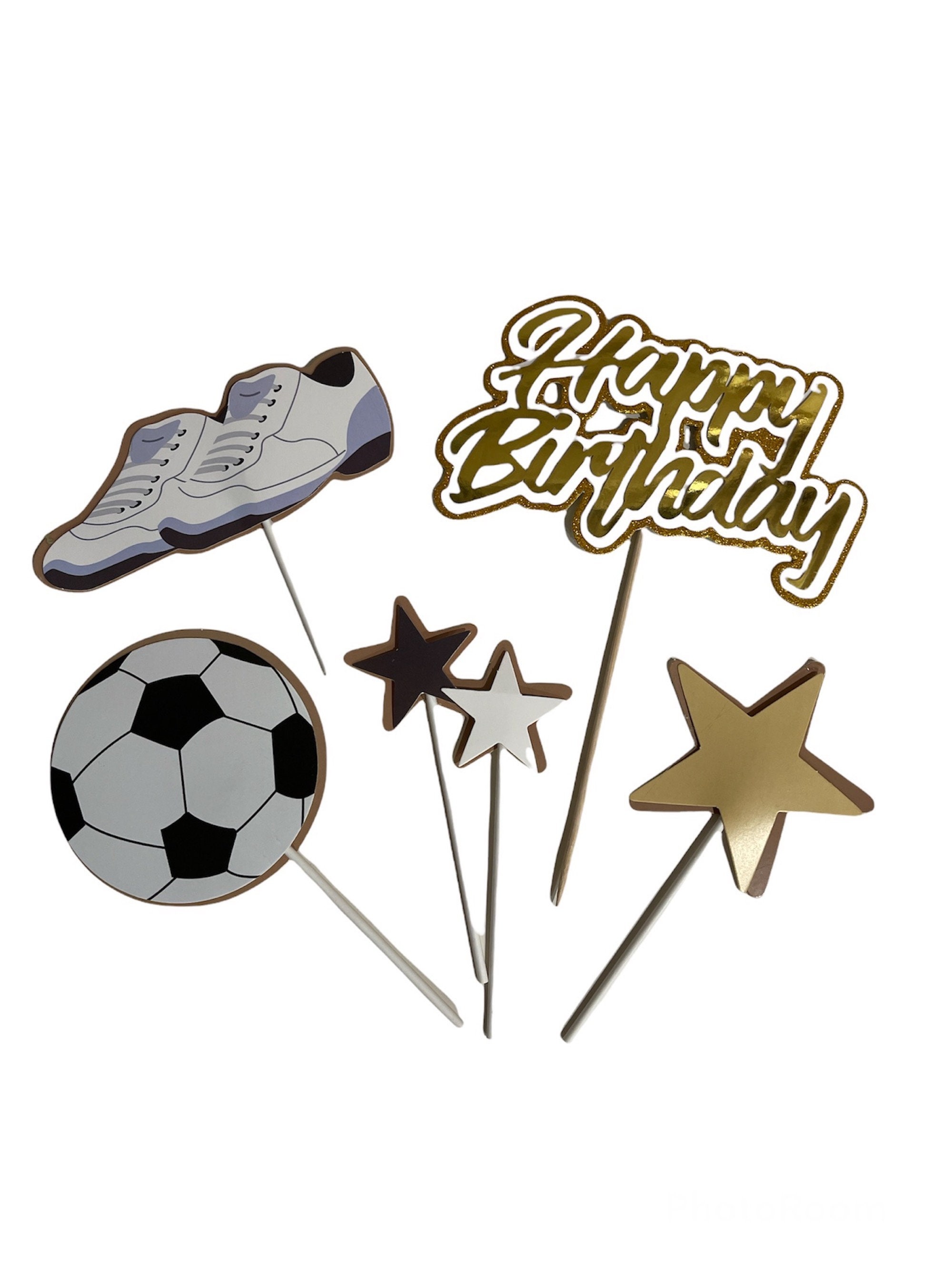 Football Cake Topper for Cake Boys Happy Birthday Party Cake - Etsy