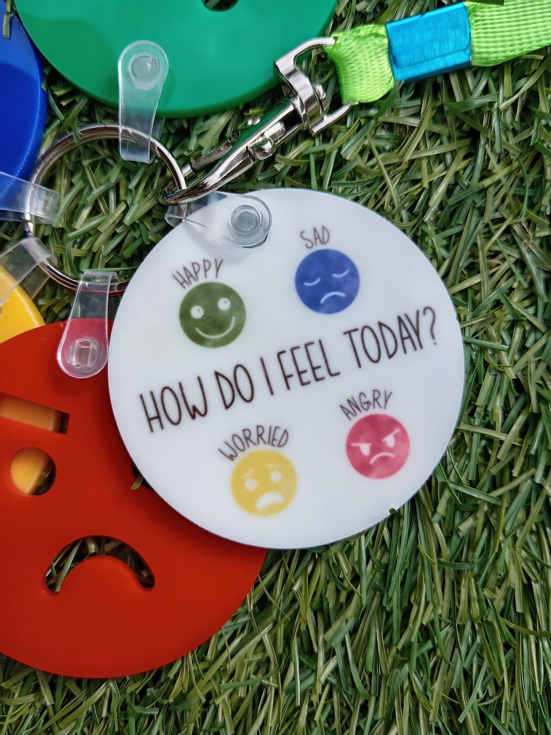 Zones of Regulation, Emotion & Feelings Key Ring /lanyard - Etsy UK