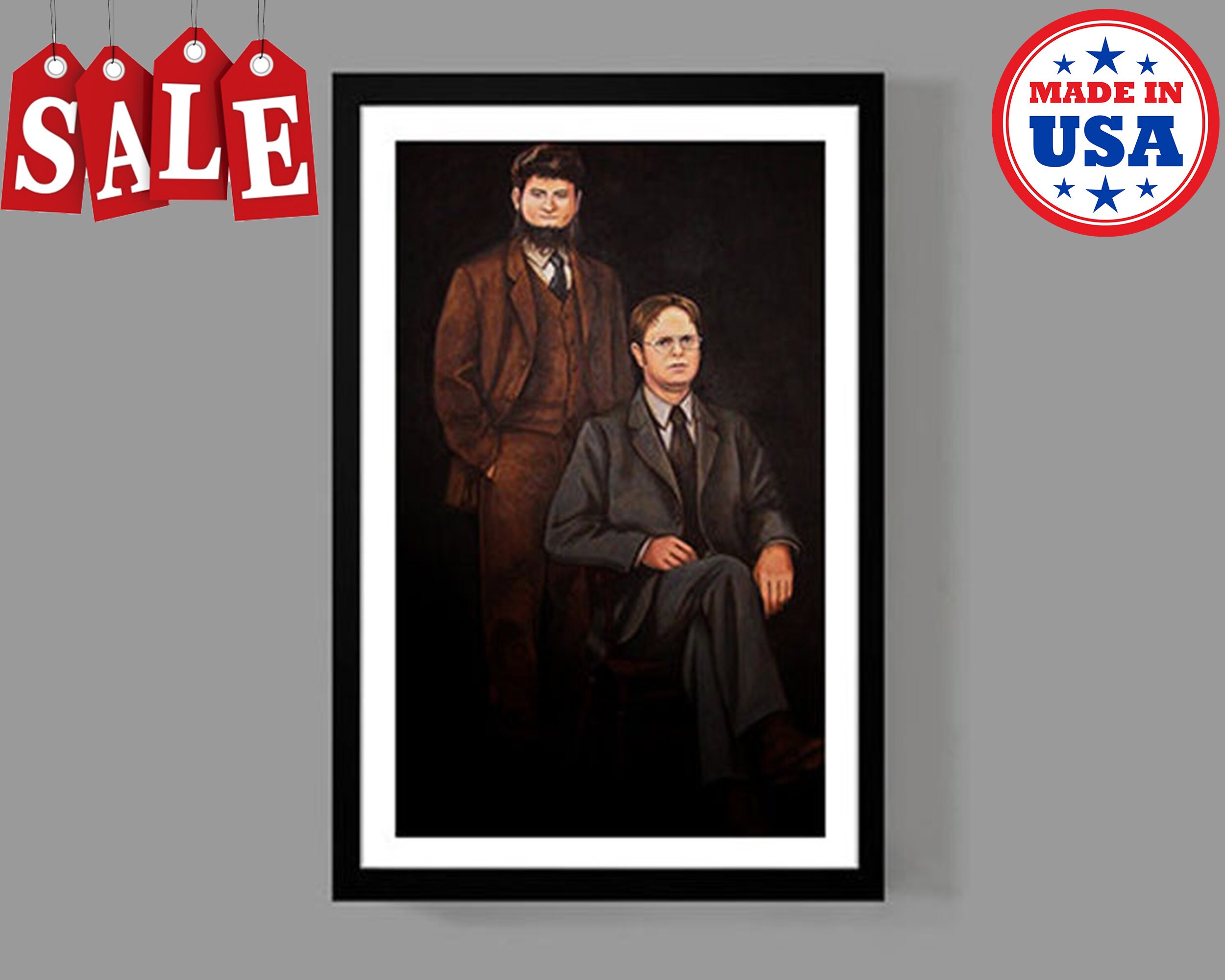 Dwight Schrute Mose Schrute Portrait The Office Poster Print Etsy