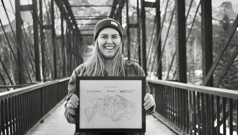 Trestle Mountain Bike Map physical Print bike Art custom Bike Poster ...