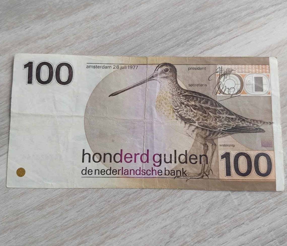 Biljet 100 gulden 'Snip' 1977 | Etsy