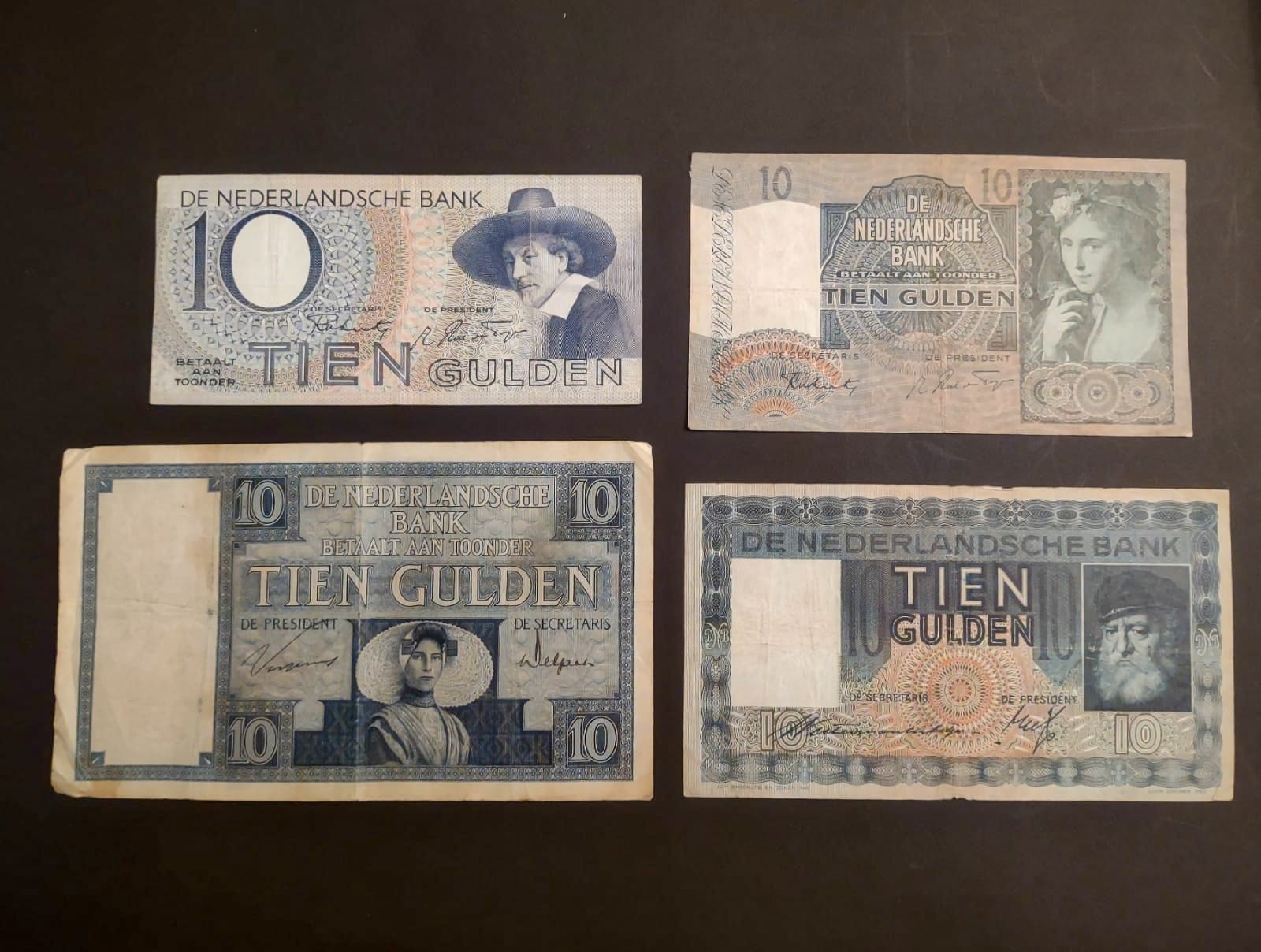 Netherlands Gulden Banknotes From the 1930s & 1940s, From World War 2 ...