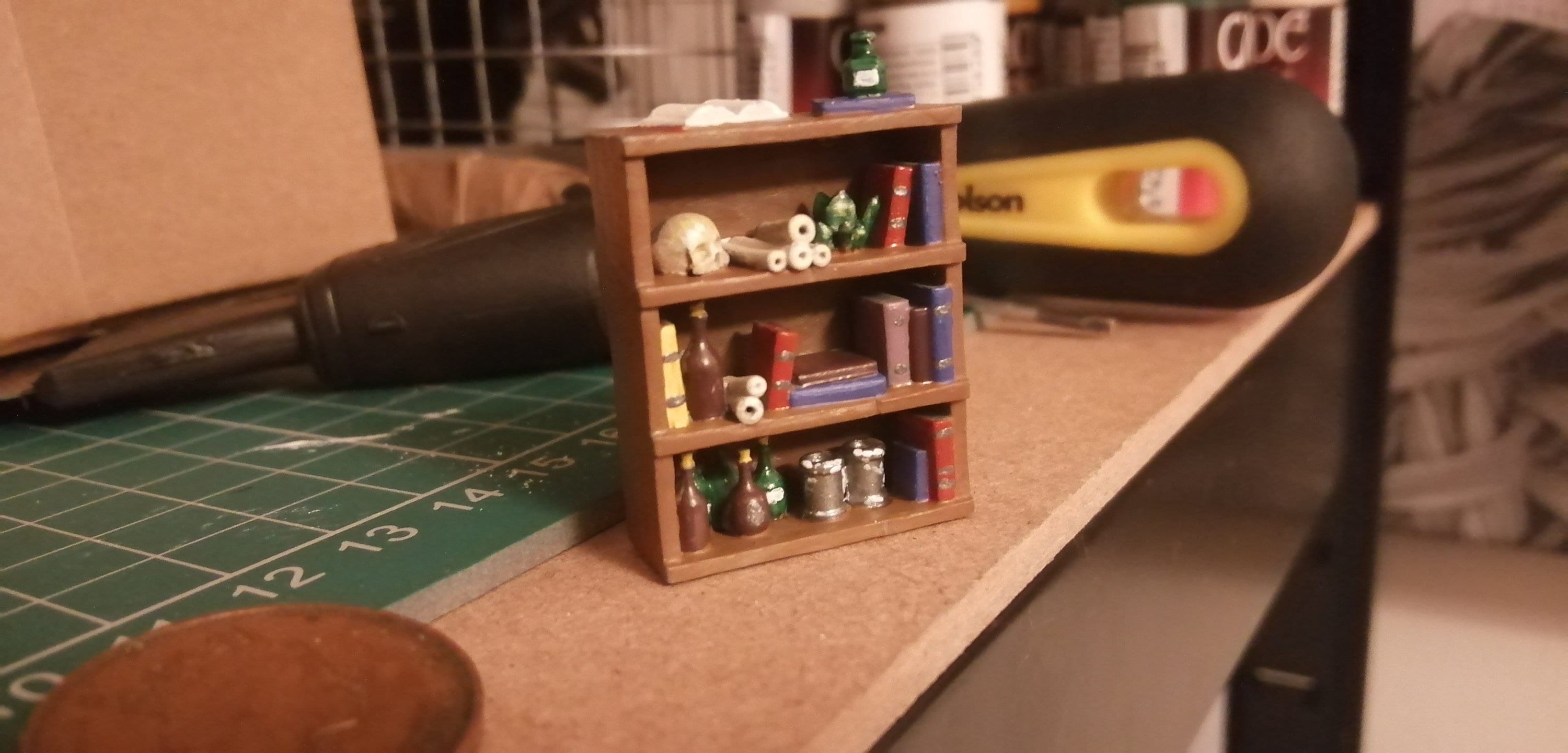 Full Bookcase (28mm Fantasy, Diorama) - Etsy