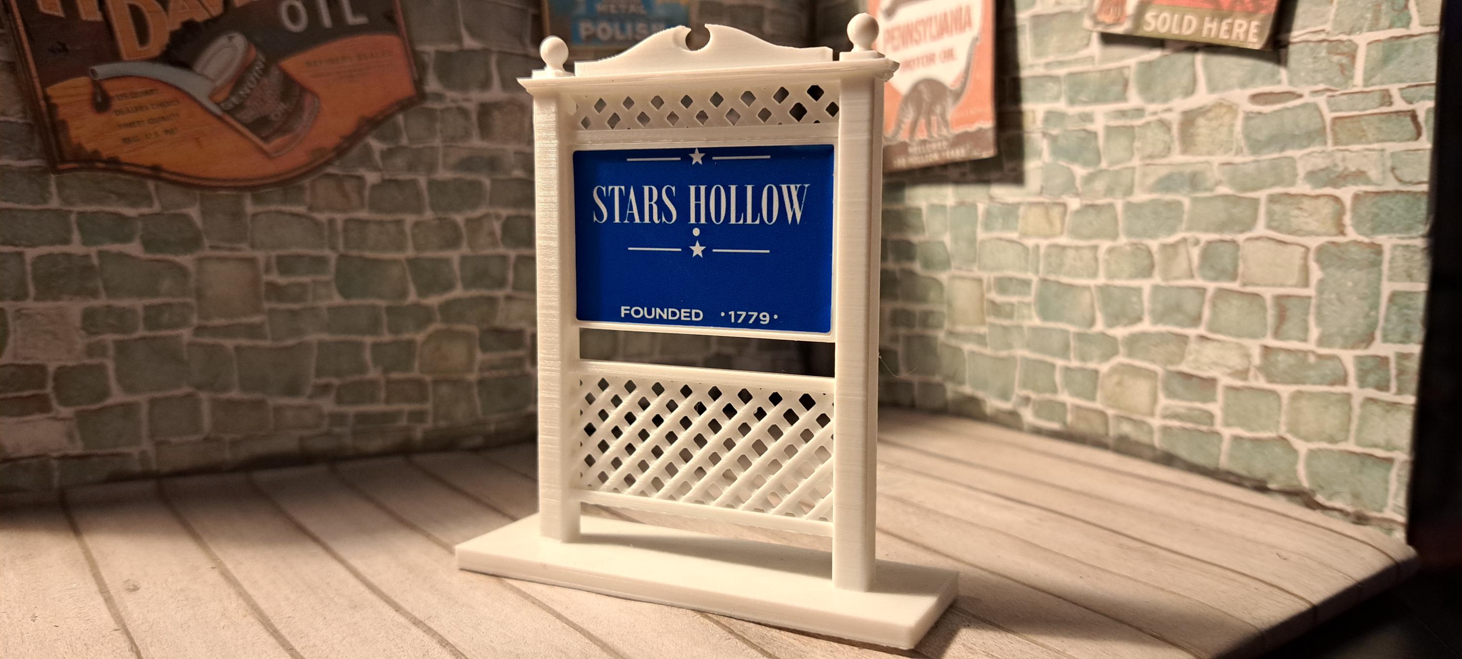 Stars Hollow Sign (perfect for Christmas Village) - Etsy