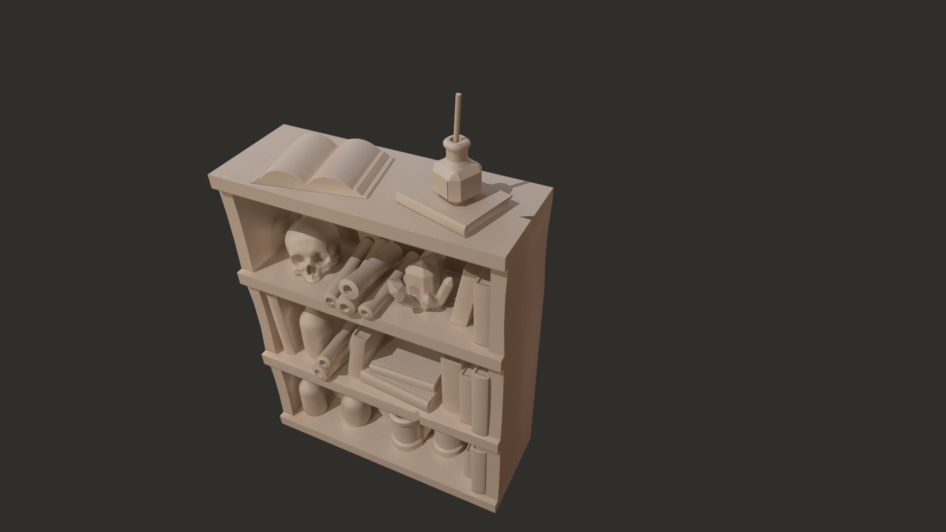 Full Bookcase (28mm Fantasy, Diorama) - Etsy