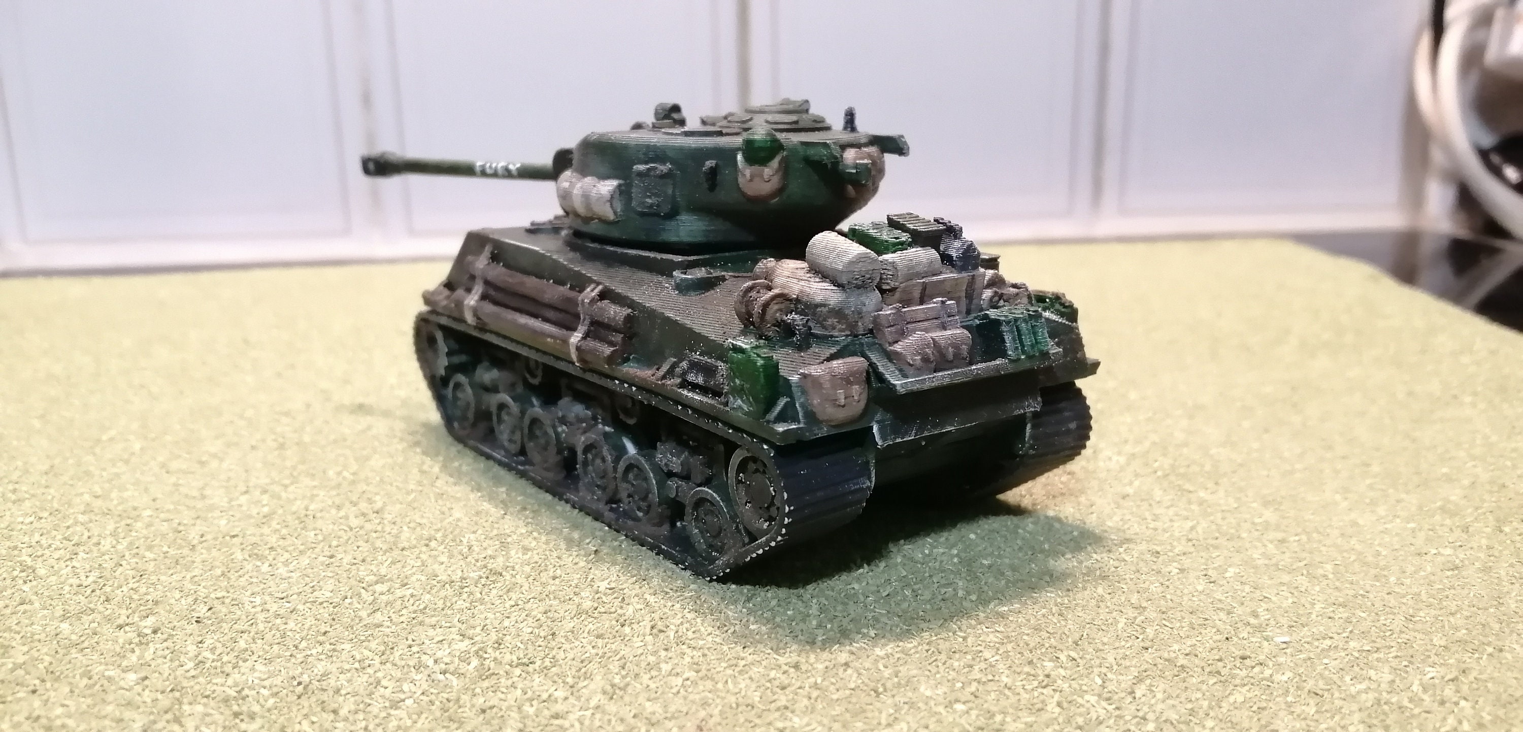 Sherman M4A2E8 "fury" (28mm Bolt Action) - Etsy