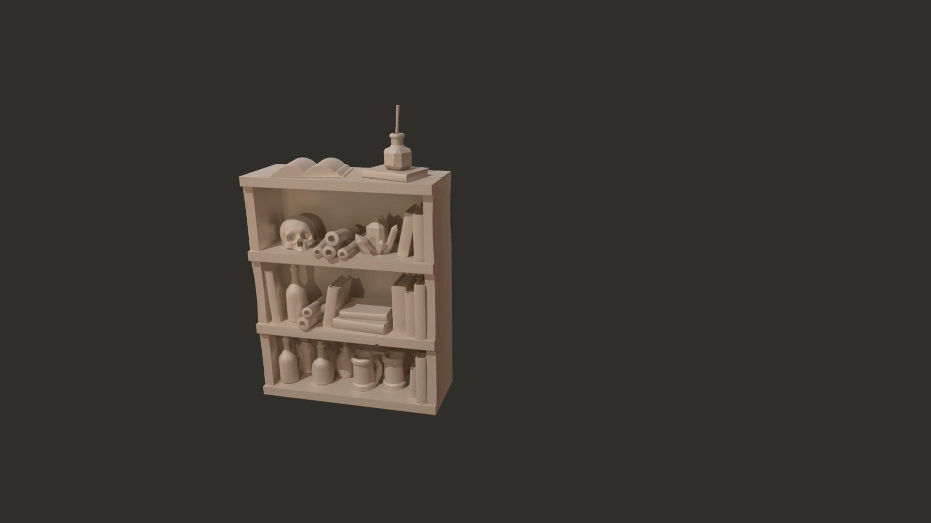 Full Bookcase (28mm Fantasy, Diorama) - Etsy